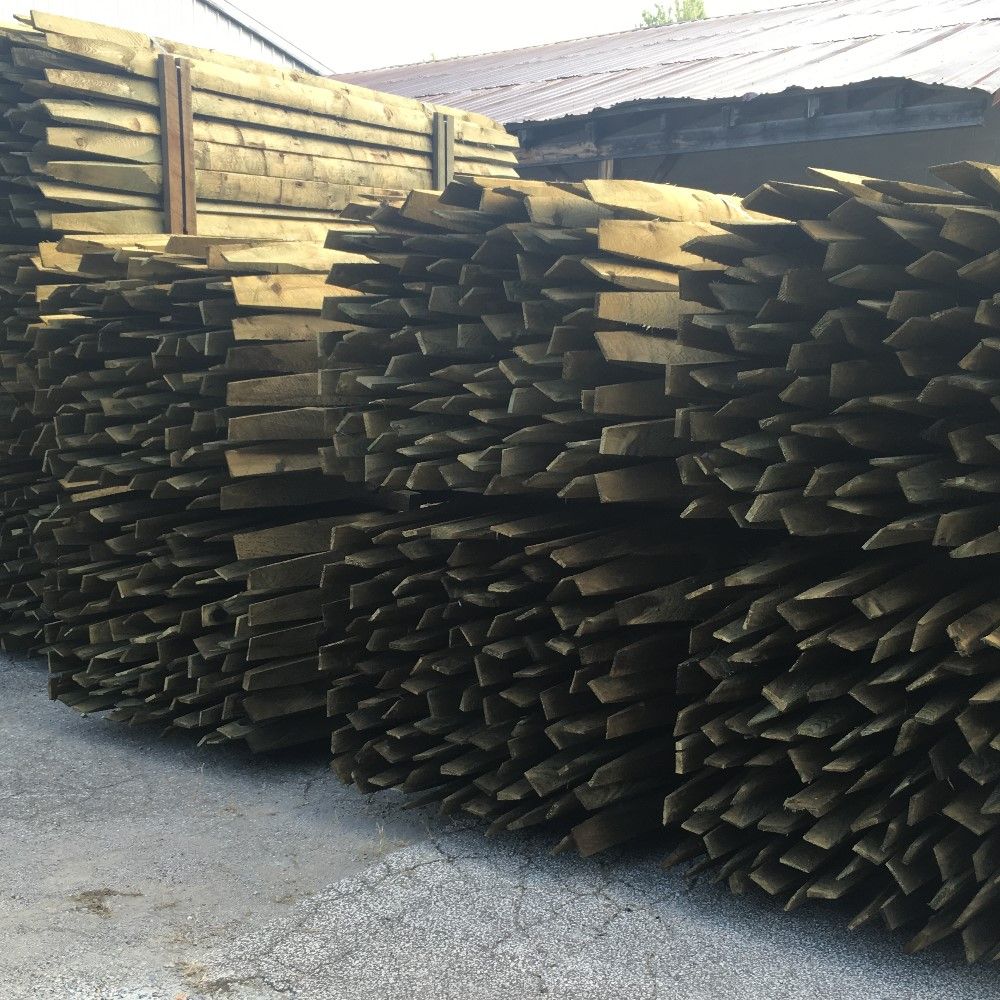 Wood Lap Rails - Treated | Hoover Fence Co.