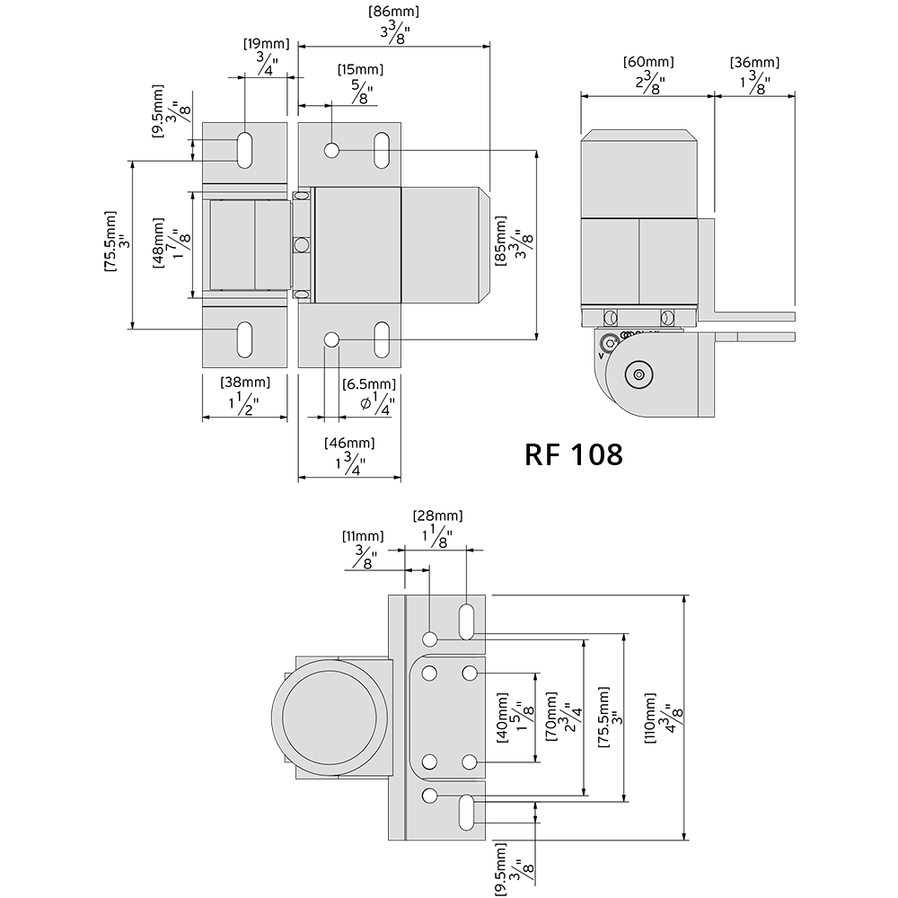D&D Technologies SureClose ReadyFit 108SF Safety Hinge-Closer | Hoover ...