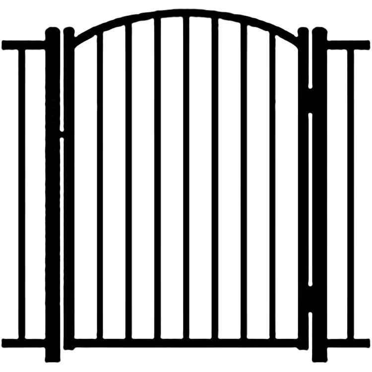 Ideal Alamo #4004 Aluminum Arched Walk Gate | Hoover Fence Co.