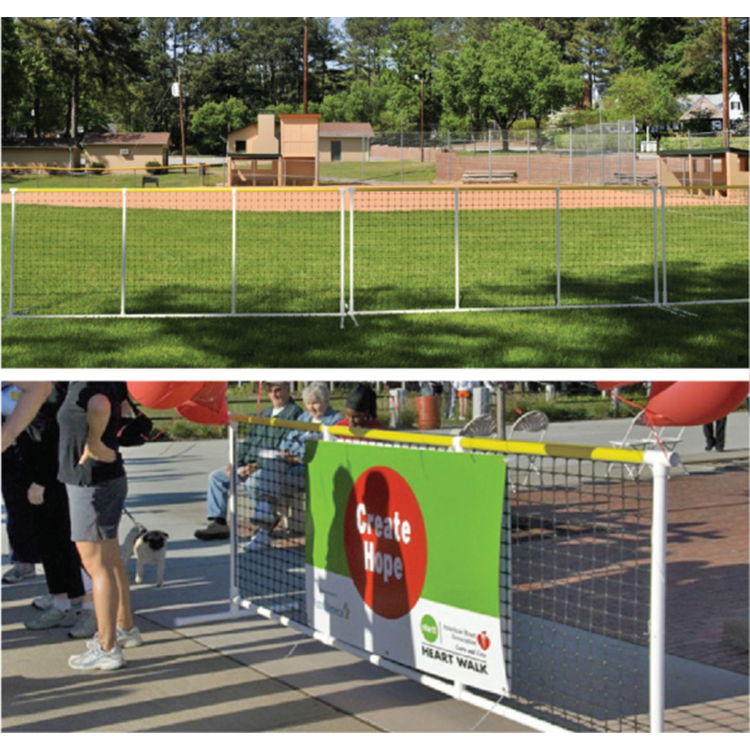 Mod-Fence Mod-Sport Temporary Outfield Fencing | Hoover Fence Co.