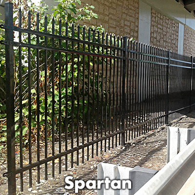 Centurion Spartan Steel Fence Panel, 3-Rail - Residential | Hoover ...