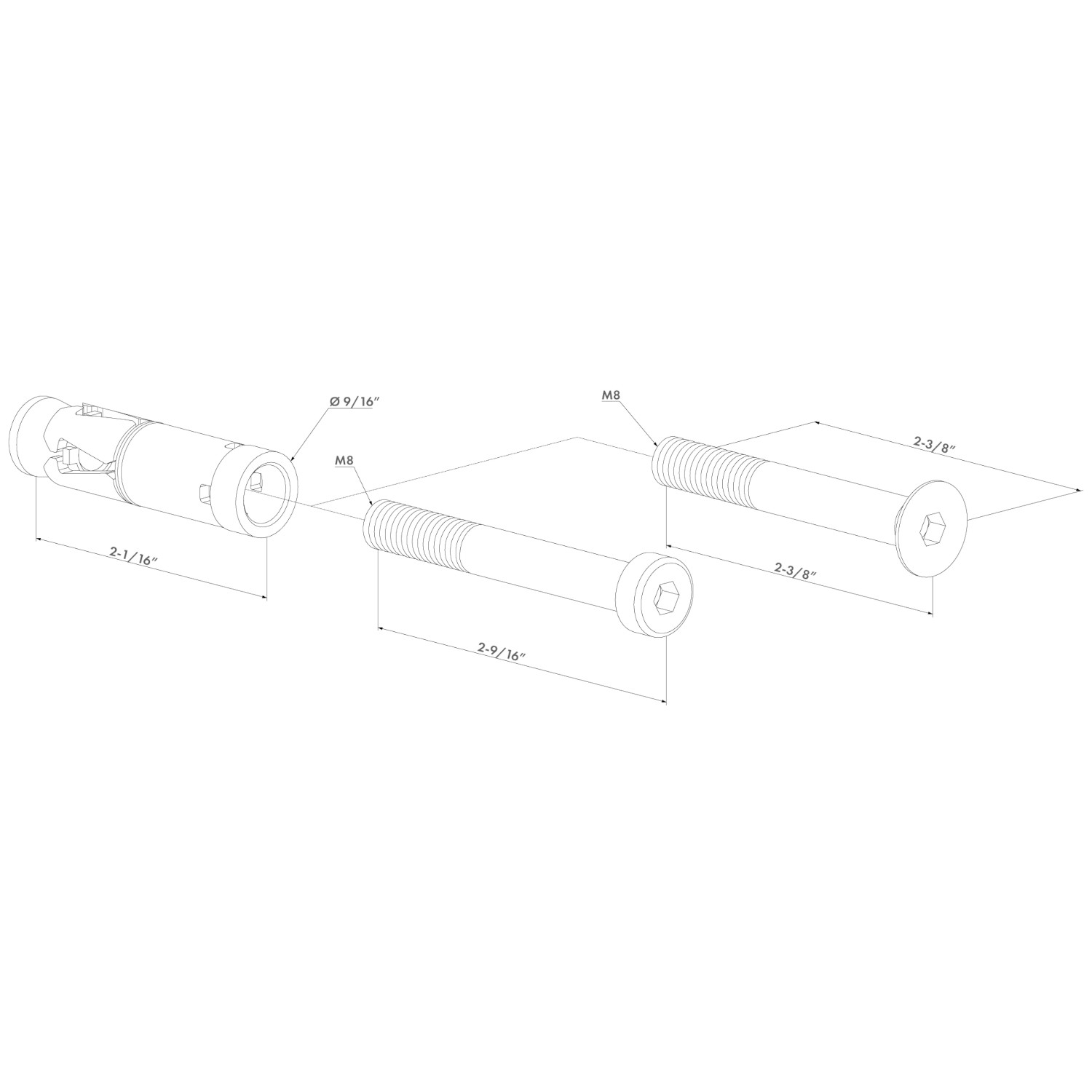 Locinox Wall Fixation Set for Keeps | Hoover Fence Co.
