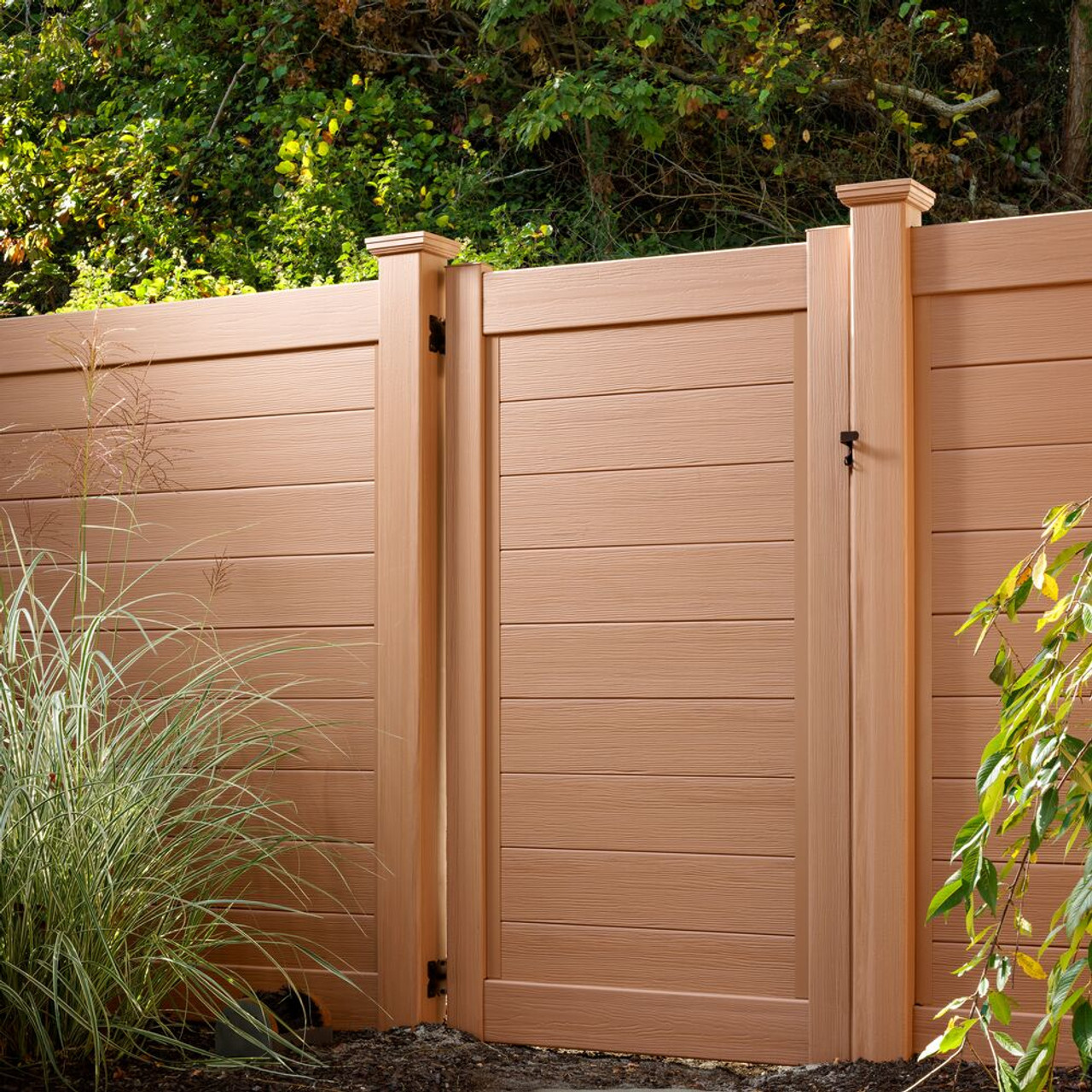 Madison TimberGrain Texture Vinyl Gates Catalyst Fencing