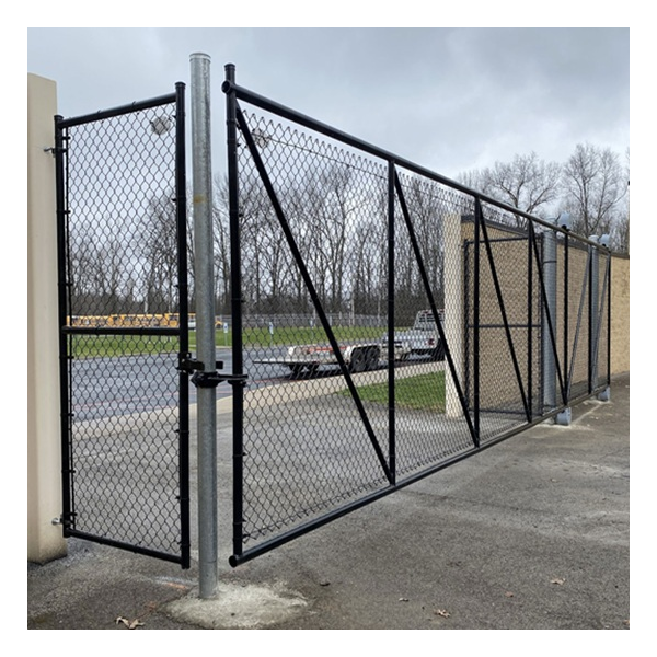 Hoover Fence Chain Link Fence Single Track Aluminum Slide Gate Kits In ...