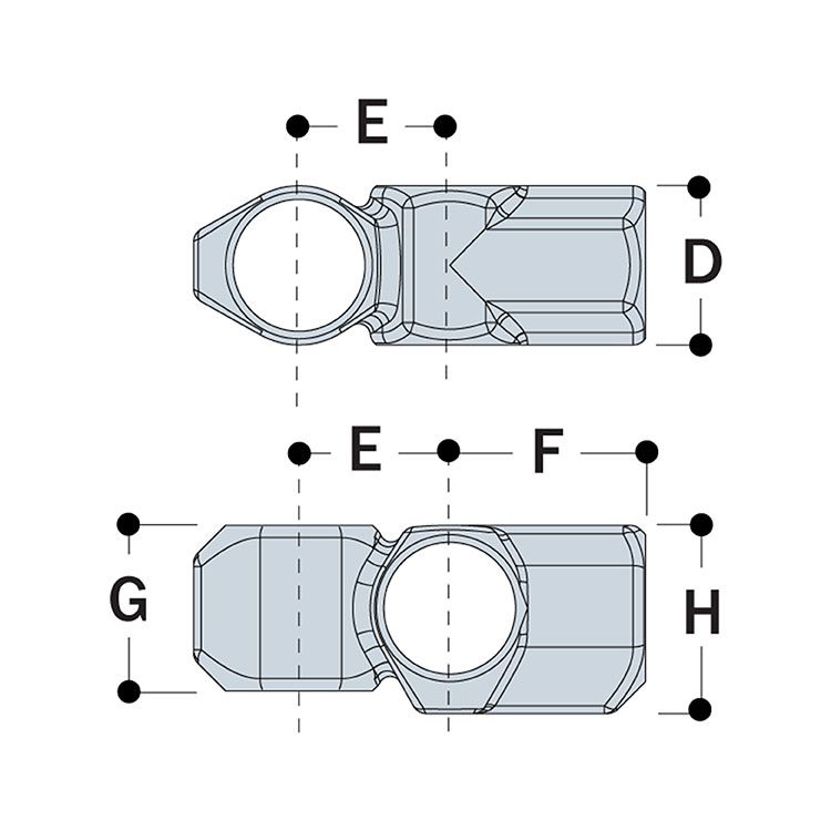 Kee Lite Type L46 - Crossover - 1" | Hoover Fence Co.
