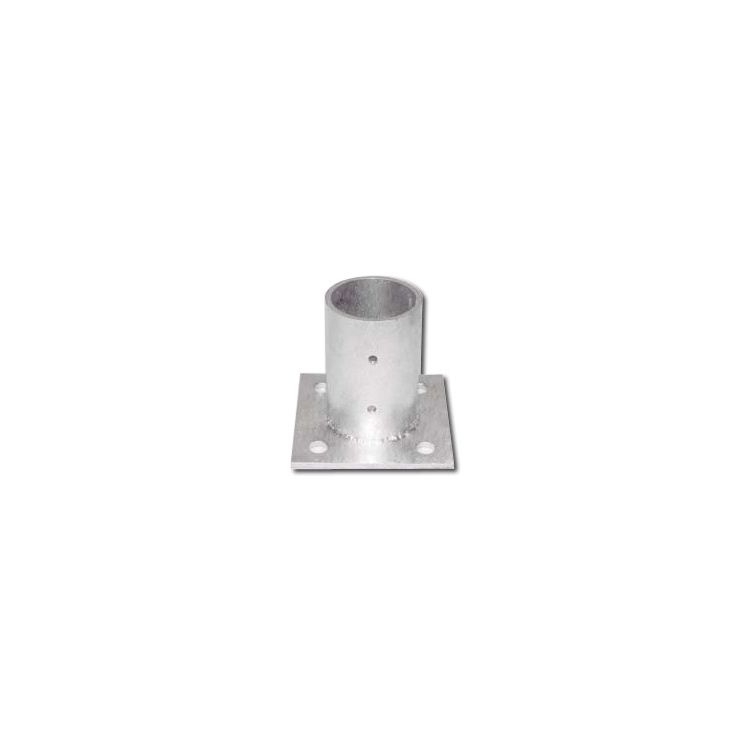 Chain Link Fence Floor Flange - Pressed Steel | Hoover Fence Co.