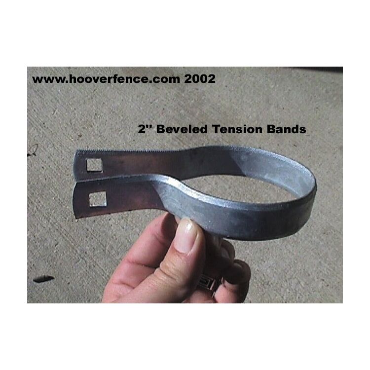 Chain Link Fence Beveled Tension Bands - Galvanized | Hoover Fence Co.