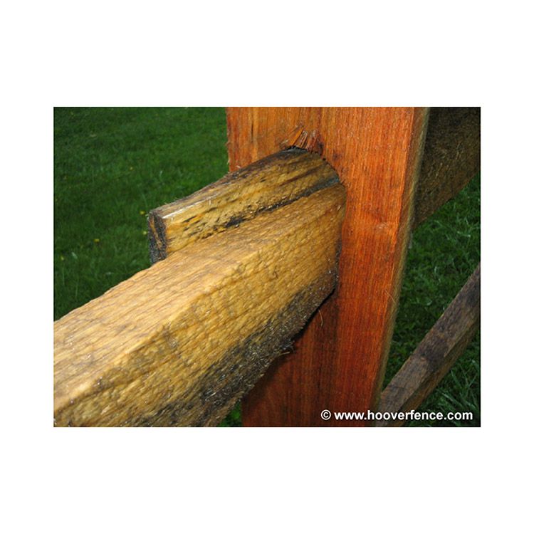 Wood Lap Rails - Hemlock/Spruce | Hoover Fence Co.