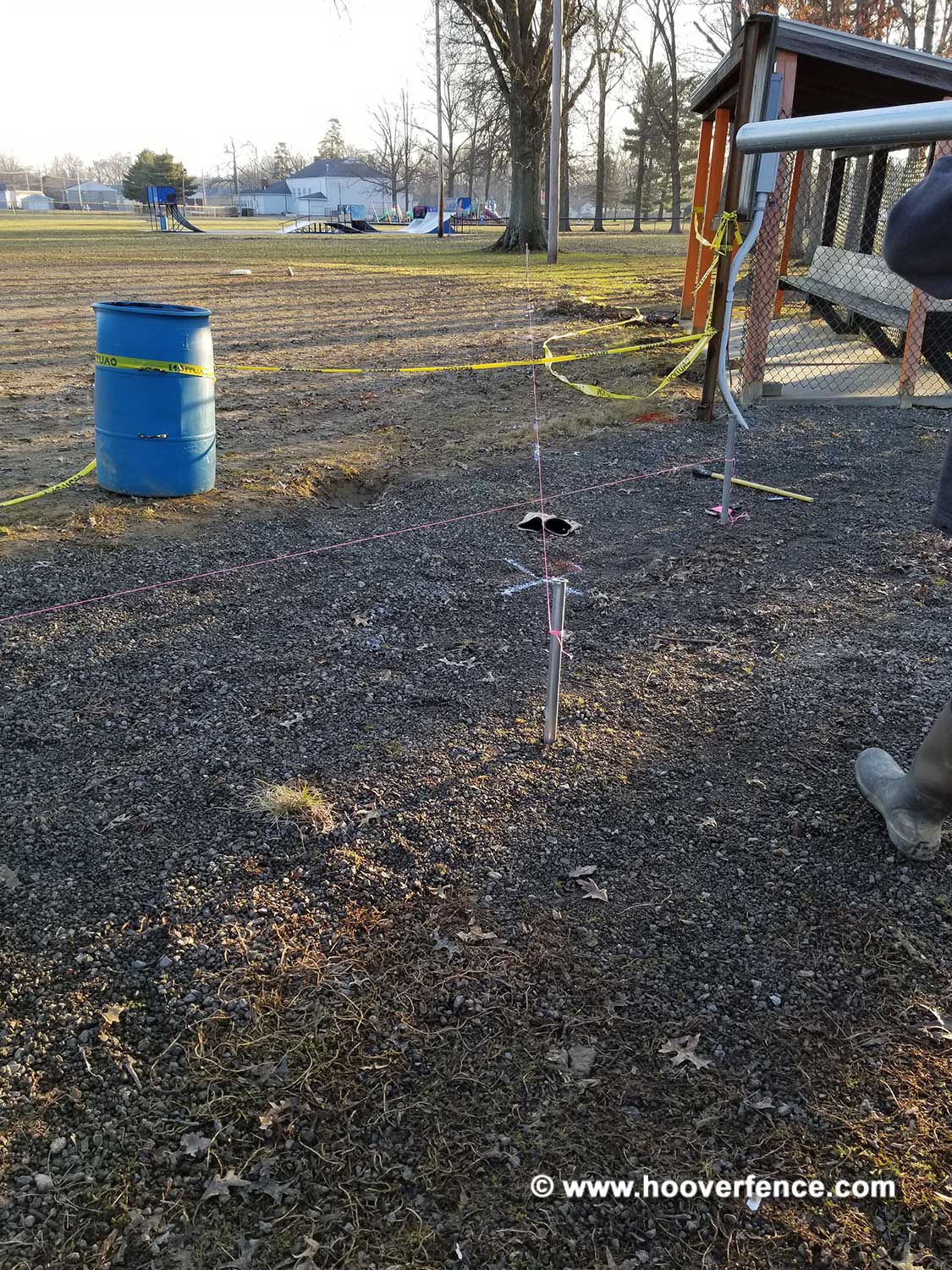 Hoover Fence F-37 Backstop Kit, 20' wide, 10' wings, 6' canopy | Hoover ...