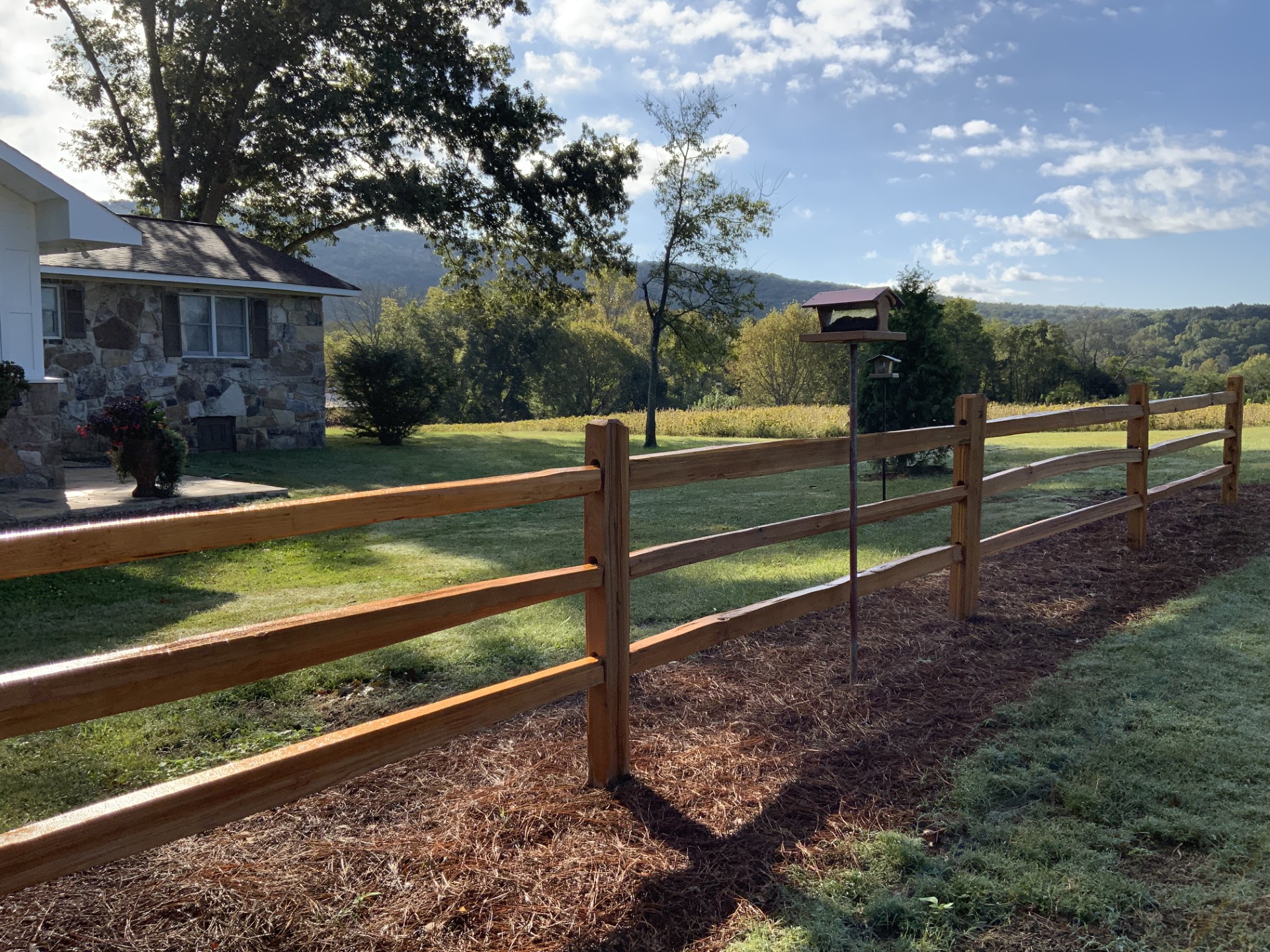 Wood Split Rail Posts - Western Red Cedar | Hoover Fence Co.