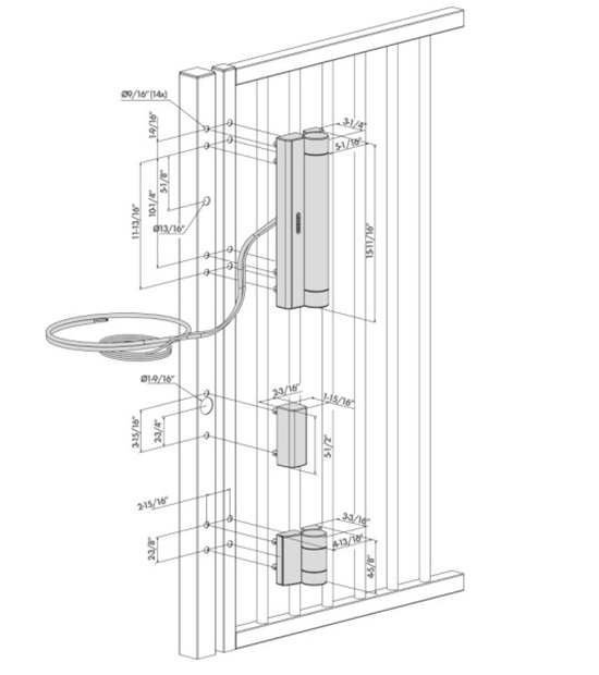 Locinox MAGNUS Motorized Hinge & Gate Closer In One For Pedestrian ...