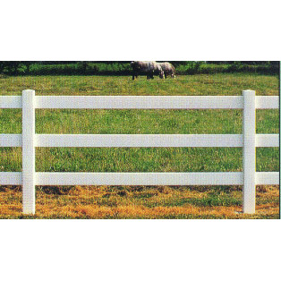 Bufftech Small Vinyl Ribbed Rails | Hoover Fence Co.