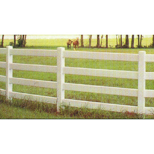 Bufftech Small Vinyl Ribbed Rails | Hoover Fence Co.