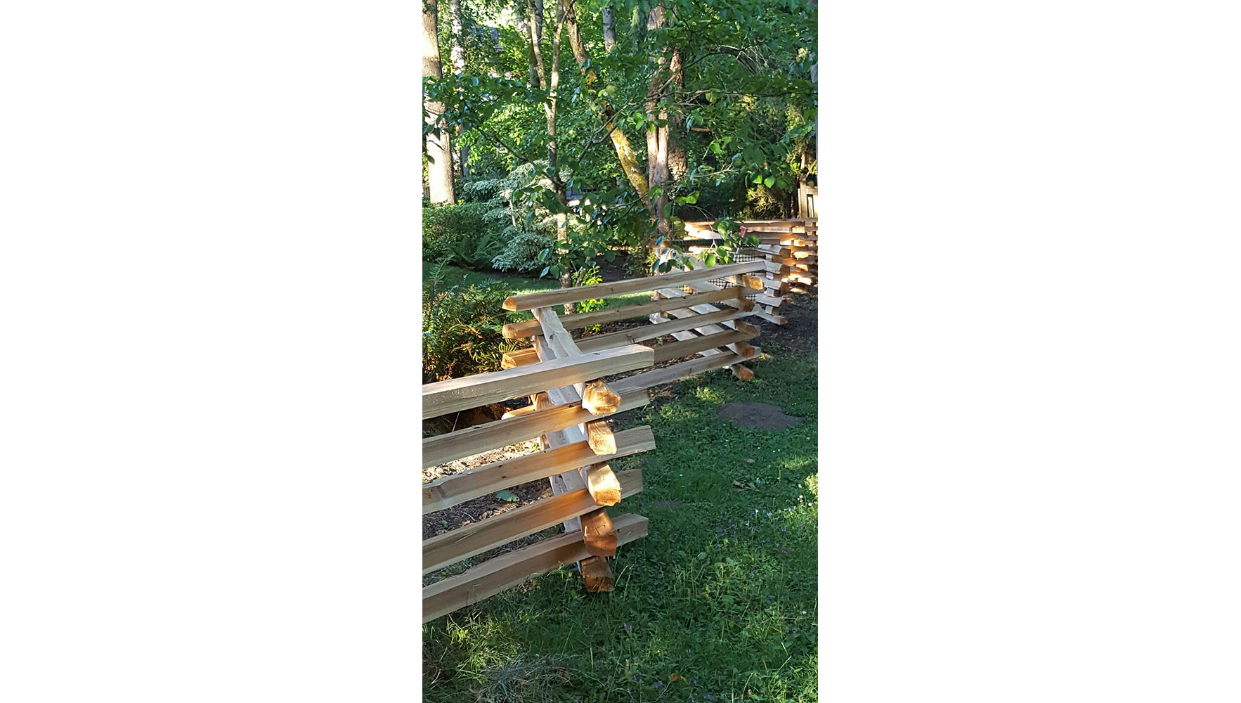 Cedar Stack Rails - Unscarfed | Hoover Fence Co.