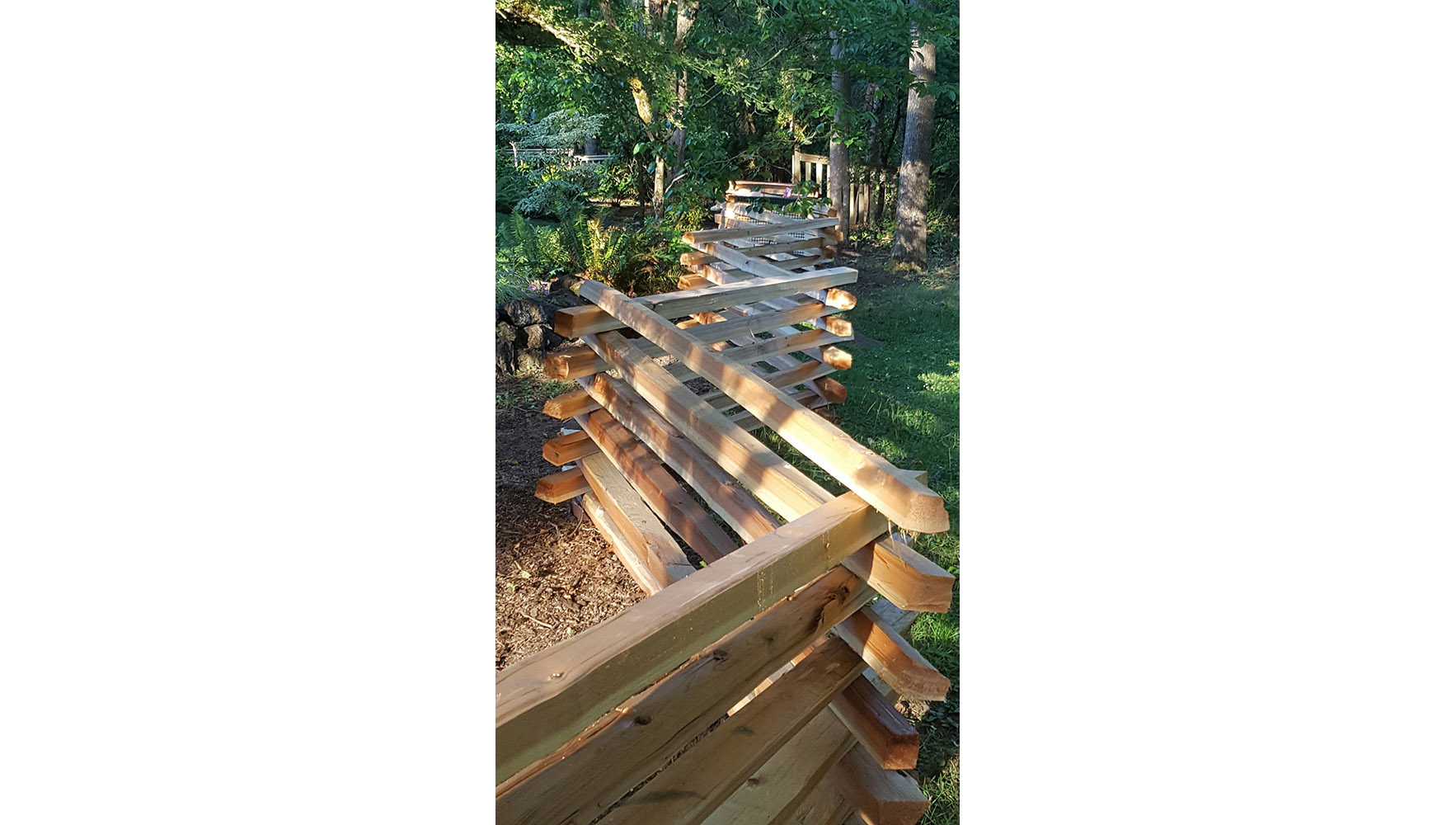 Cedar Stack Rails - Unscarfed | Hoover Fence Co.