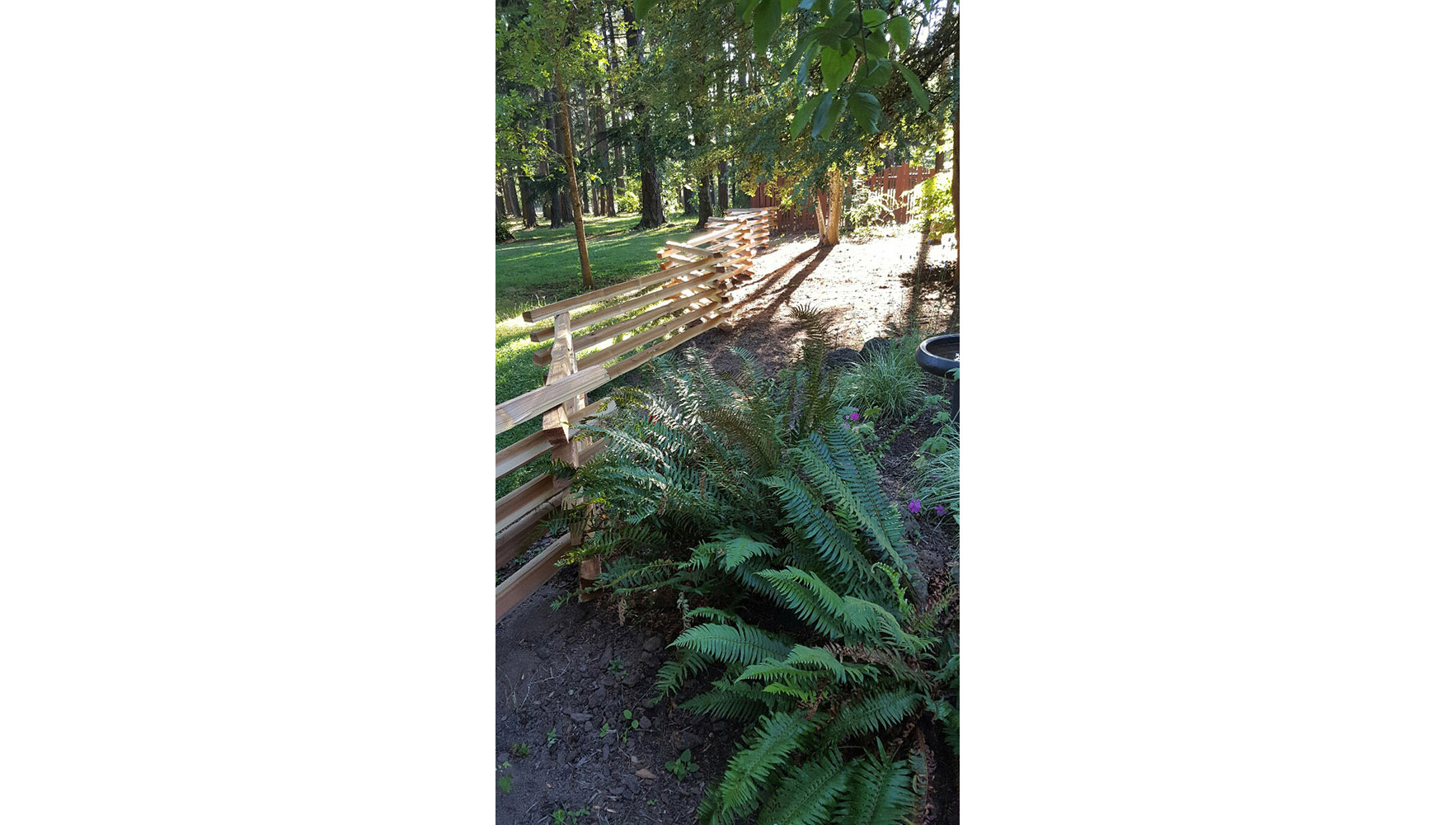 Cedar Stack Rails - Unscarfed | Hoover Fence Co.