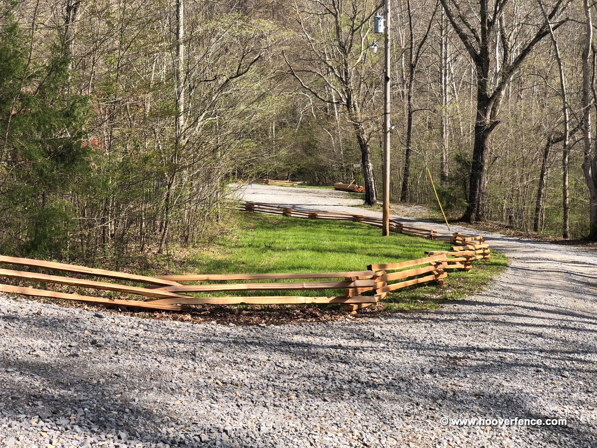 Cedar Stack Rails - Unscarfed | Hoover Fence Co.