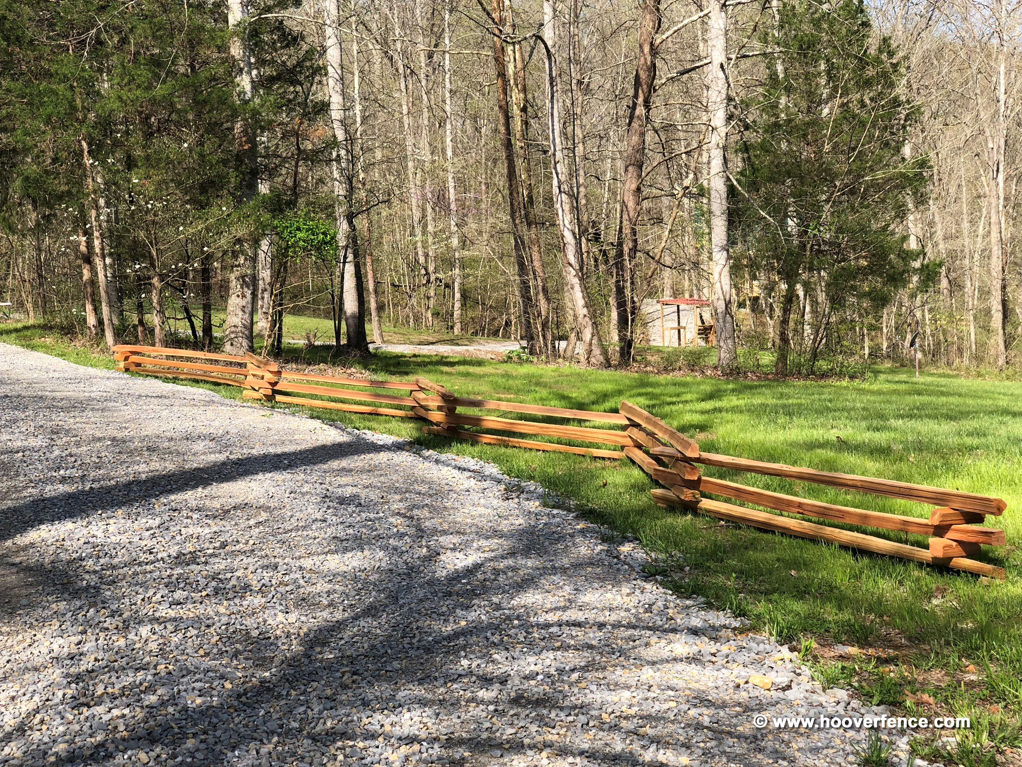 Cedar Stack Rails - Unscarfed | Hoover Fence Co.